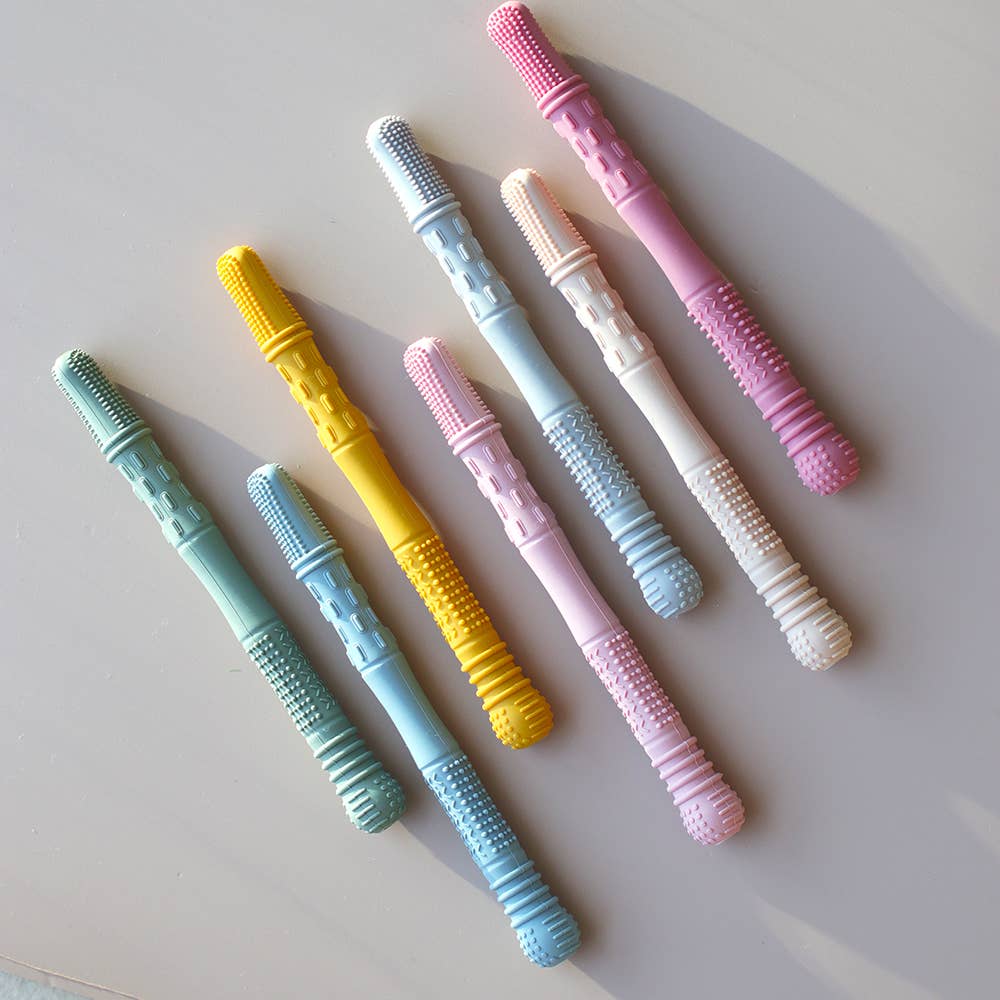 Neuvo Silicone Teething Tube Set (color options) – Puddleducks Grenada
