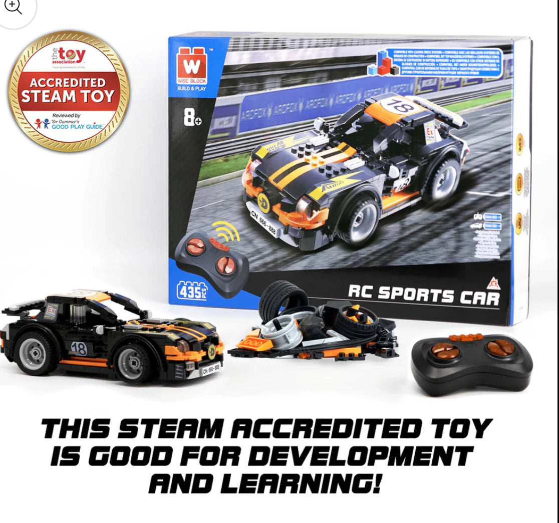 Wise Block Remote Control Sports Car – Puddleducks Grenada