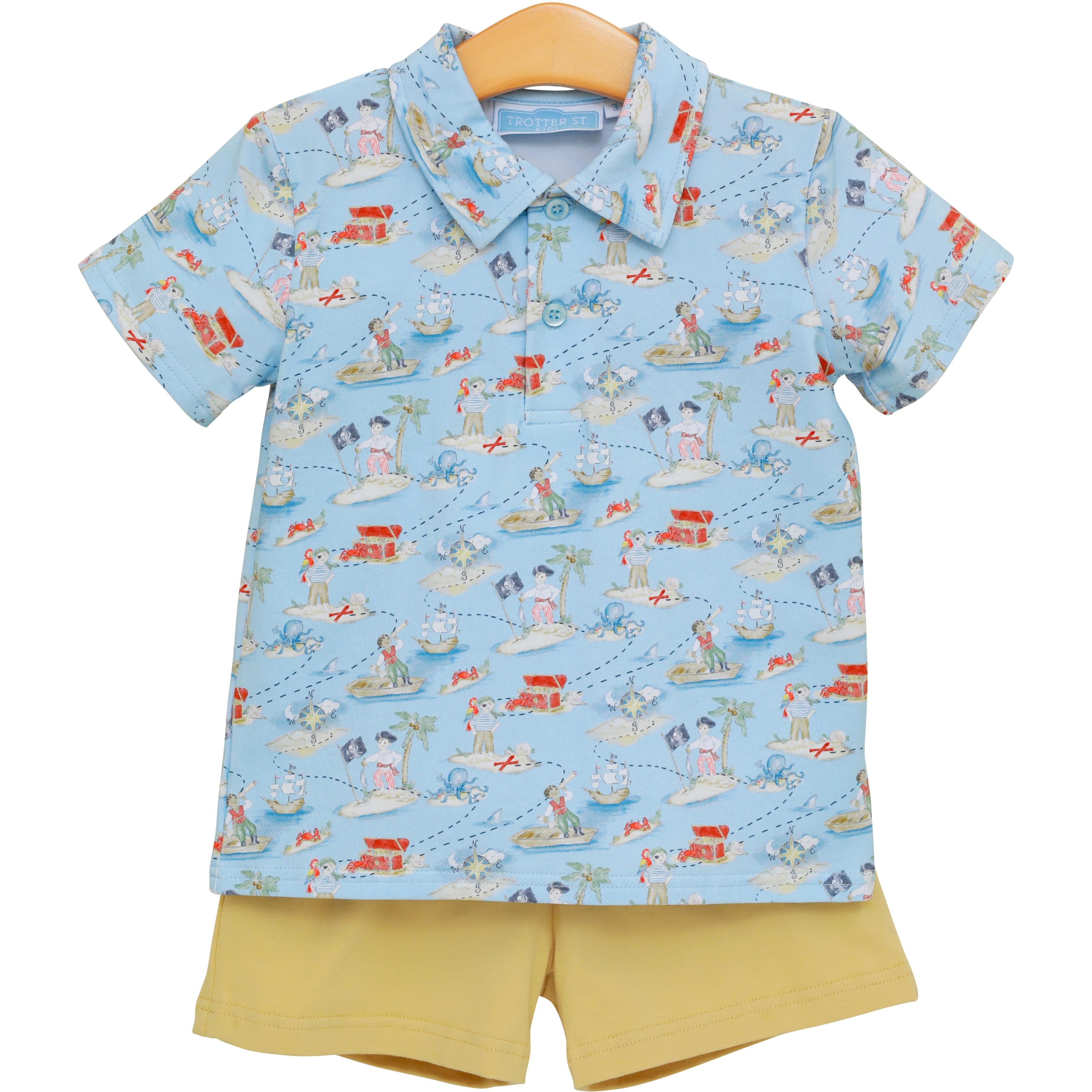 Shipwrecked Polo Short Set – Puddleducks Grenada
