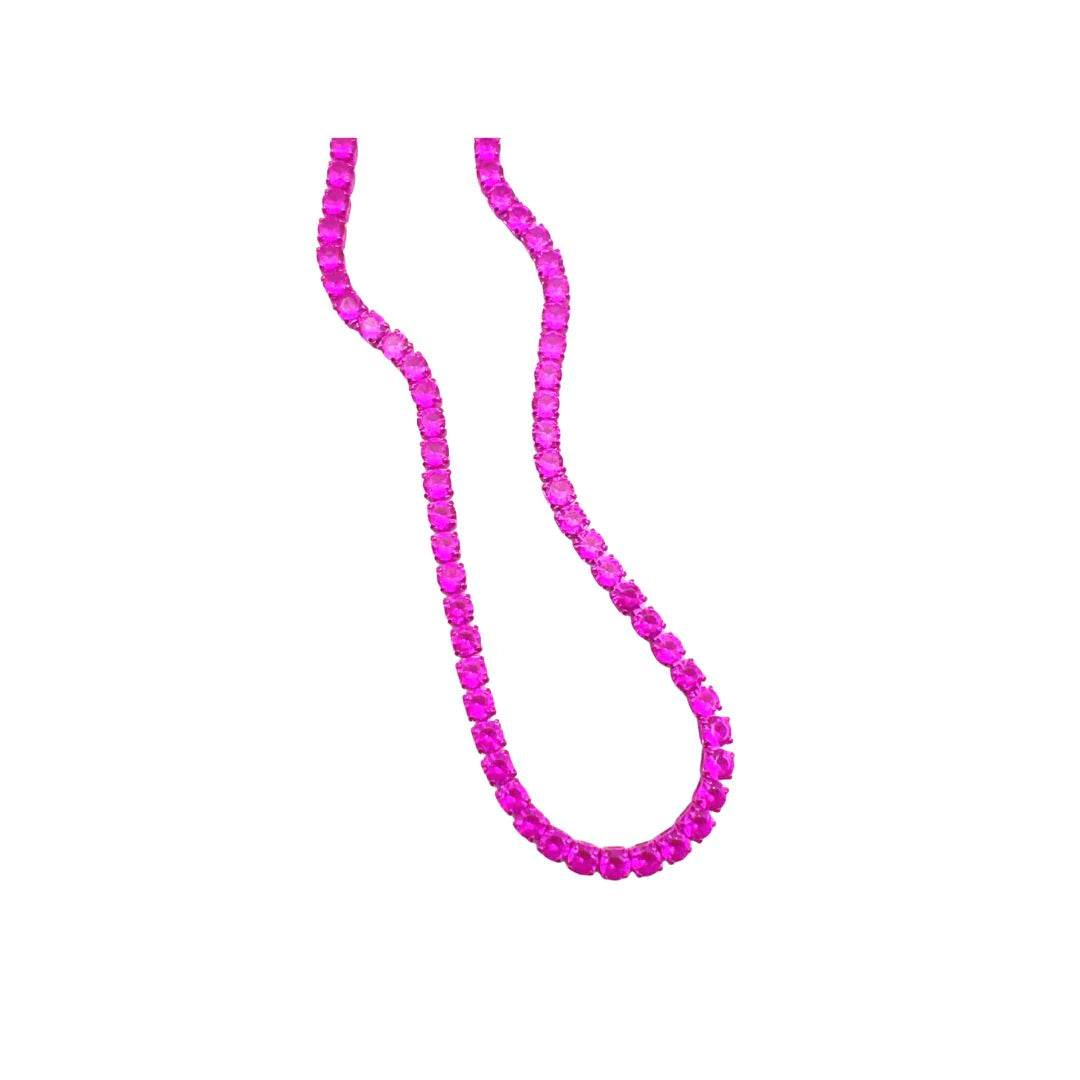 Barbie Link Necklace, fuchsia – Puddleducks Grenada
